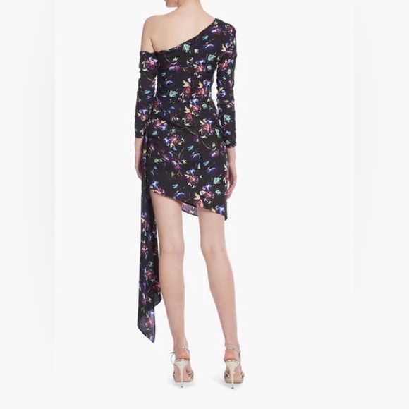 one33 Social | Dresses | One33 Social Floral Print Asymmetric Side Drap ...